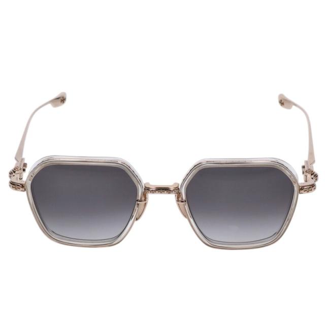 クロムハーツ サイズ:53□21 141  DANGER ZONE スクエアクリアフレームサングラス 中古 SS07