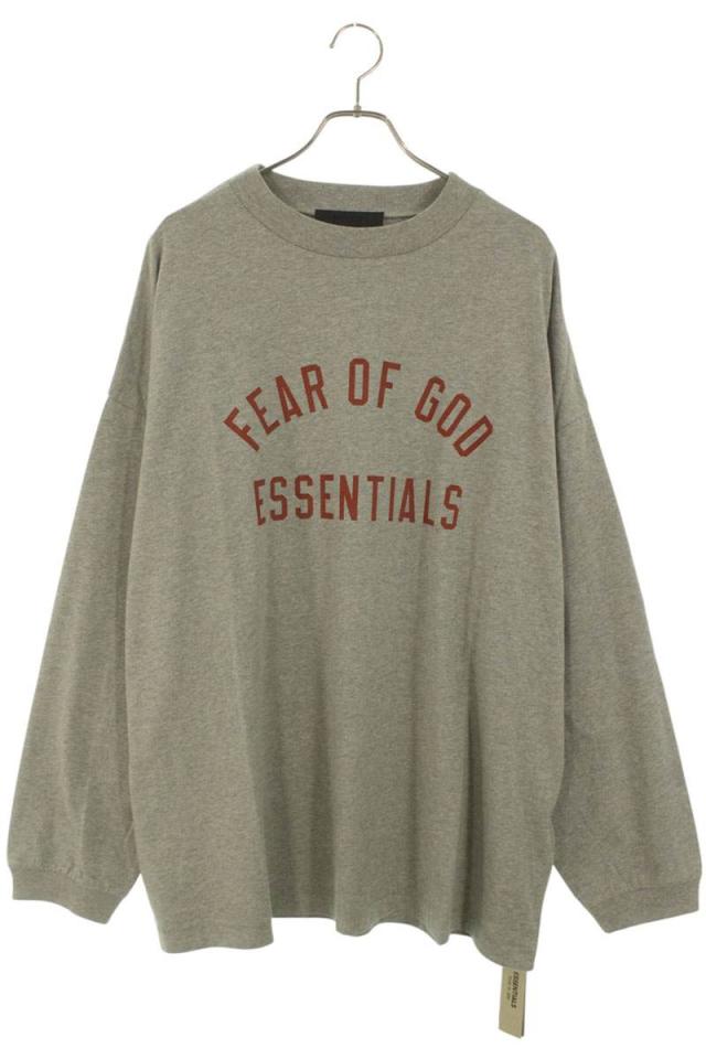 フォグ サイズ:M  ESSENTIALS フロントロゴプリント長袖カットソー 中古 FK04