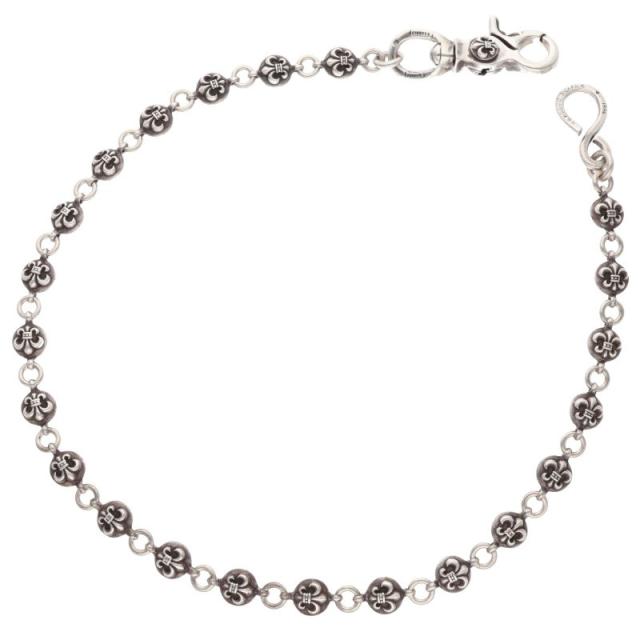 クロムハーツ サイズ:ロング  2BSFBALL LONG-S 1クリップロング#2BSフレアボール シルバーウォレットチェーン 中古 SJ02