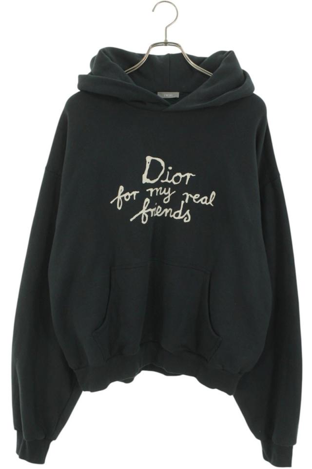 ディオール サイズ:XL  25SS  583J624B0531 ロゴ刺繍プルオーバーパーカー 中古 SS13