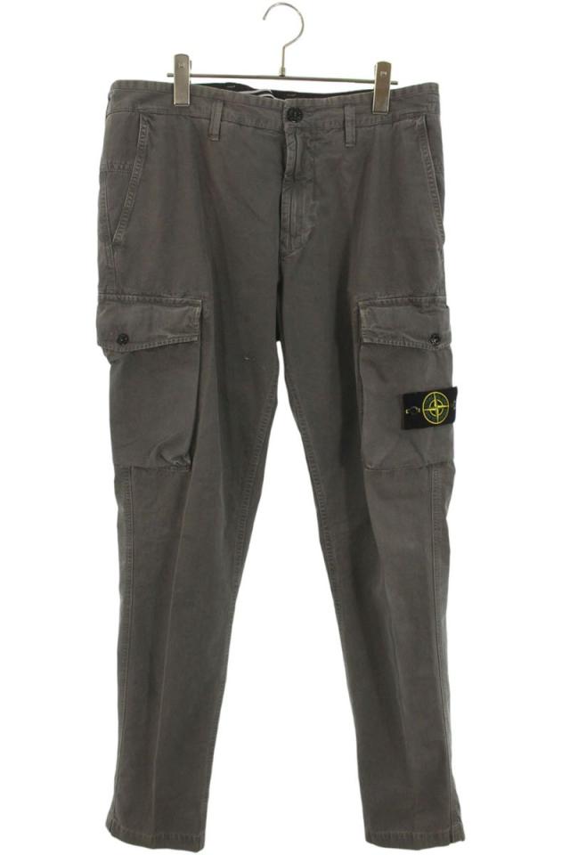 ストーンアイランド サイズ:33インチ  7215318WA ワッペン付き加工カーゴロングパンツ 中古 FK04