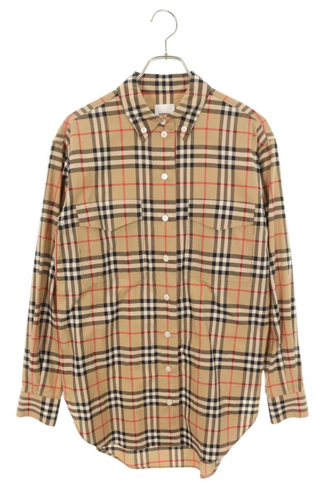 バーバリー サイズ:36  8009037 ボタンダウンノヴァチェック長袖シャツ 中古 BS99