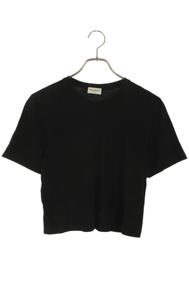 サンローランパリ サイズ:L 693298 Y2ZJ2 ロゴエンブロイダリークロップドTシャツ 中古 BS55