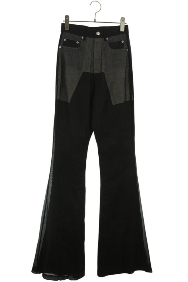 リックオウエンス サイズ:25インチ  24SS  RP01D2329-OR BOLAN BOOTCUT シースルーボランブーツカットロングパンツ 中古 SB01