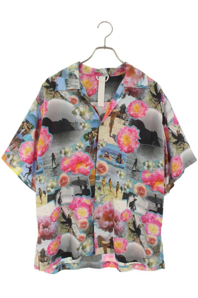 クロムハーツ サイズ:L  ALOHA SURF SHIRTS MULTI 総柄サーフアロハ半袖シャツ 中古 SS13