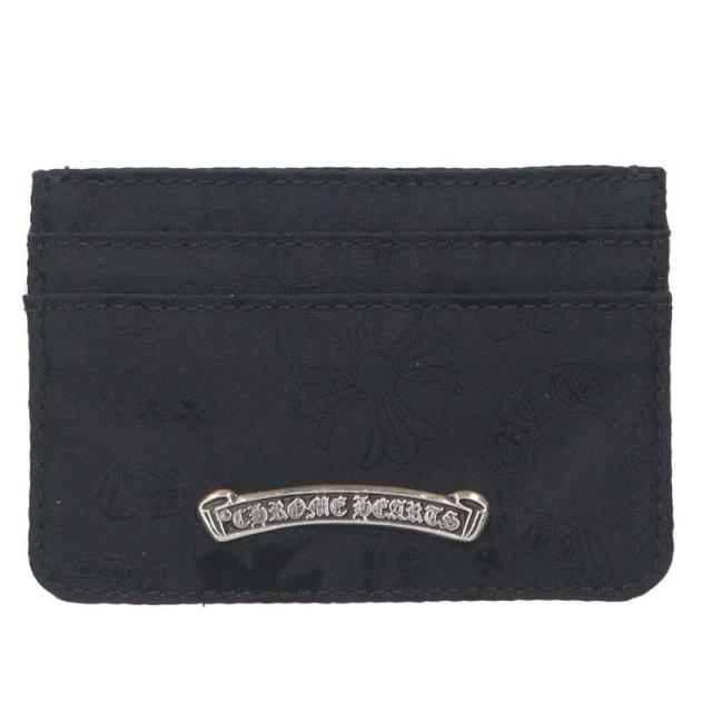 クロムハーツ   DOUBLE SIDEダブルサイド 総柄ナイロンカードケース 中古 NO05