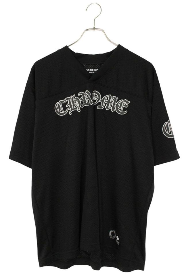 クロムハーツ サイズ:M  MESH WARM UP JERSEY TEE CHプリントメッシュTシャツ 中古 SJ02