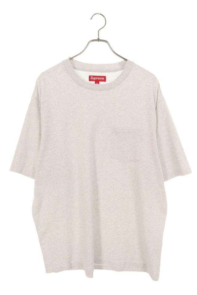 シュプリーム サイズ:L  S S Pocket Tee ロゴ刺繍ポケットTシャツ 中古 SB01