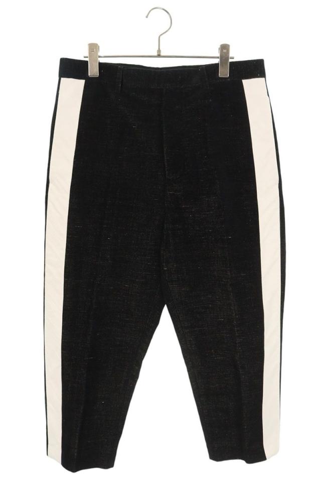 リックオウエンス サイズ:46  RU19F4372-VMSC サイドラインベロアロングパンツ 中古 BS99