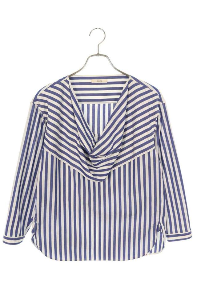 セリーヌ サイズ:34  フィービー期 2 0AT5 6759 ストライププルオーバー長袖シャツ 中古 BS99