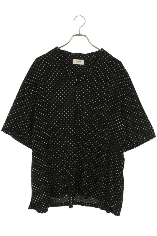 セリーヌ サイズ:42  24SS  2C946313V マイクロトリオンフハワイアンルーズシルク半袖シャツ 中古 SB01