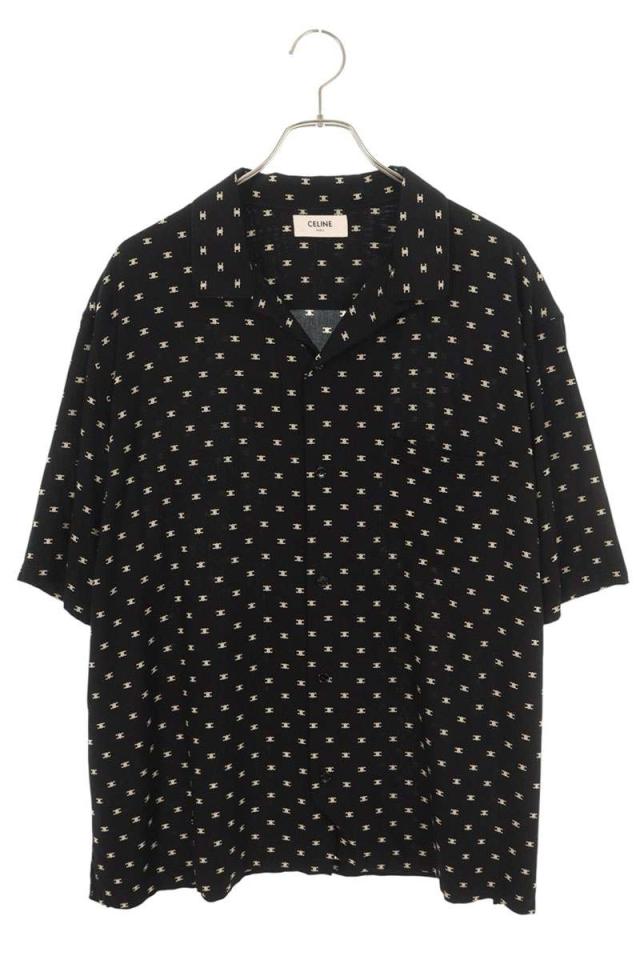 セリーヌ サイズ:42  2C946387Z トリオンフ総柄半袖シャツ 中古 SB01