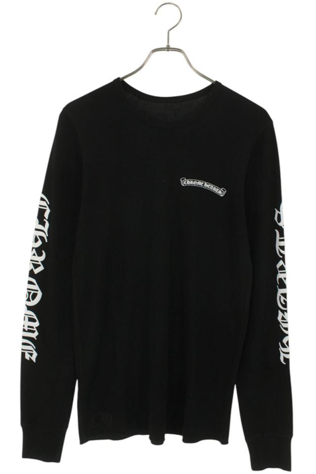クロムハーツ サイズ:L Thermal L S アームロゴプリントサーマル長袖カットソー 中古 NO05