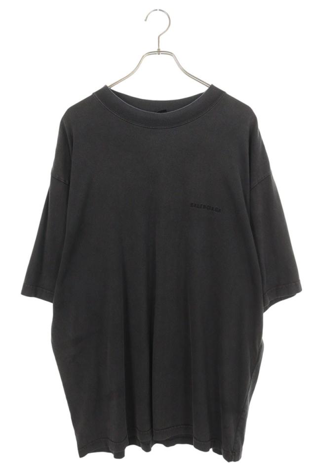 バレンシアガ サイズ:XXL  764235 TLVB9 バックロゴ刺繍Tシャツ 中古 SB01