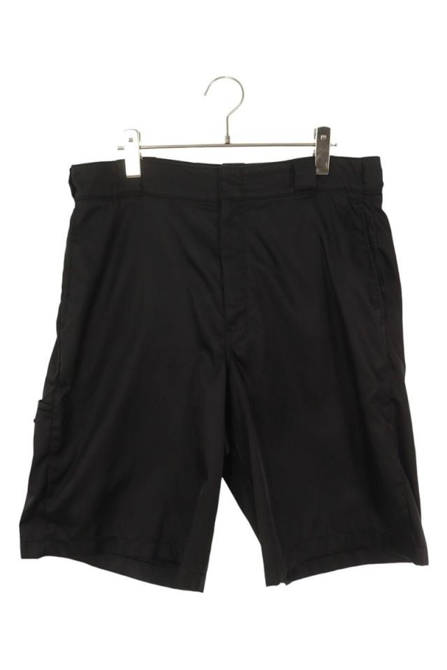 プラダ サイズ:48  SPG32 ロゴプレートナイロンバミューダハーフパンツ 中古 SB01