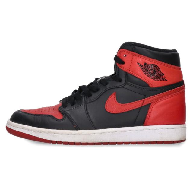 ナイキ サイズ:27cm  AIR JORDAN 1 RETRO HIGH OG BANNED 555088-001 エアジョーダン1レトロハイオージーバンドスニーカー 中古 BS99