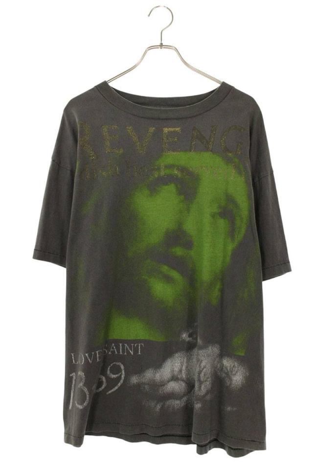 セントマイケル サイズ:XL  23SS  SM-S23-0000-085 ヴィンテージ加工REVENGETシャツ 中古 OM10