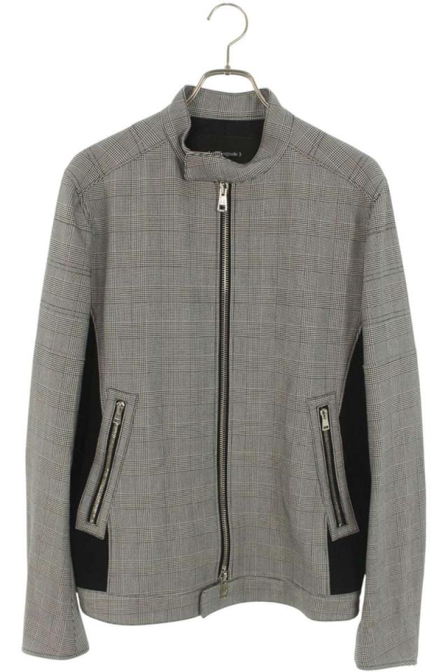 ウノピュウノウグァーレトレ サイズ:6  PRY085 リブ切替ライダースブルゾン 中古 BS99