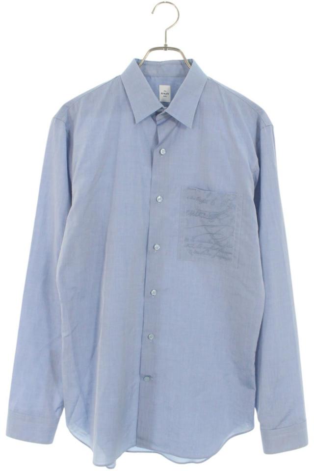 ベルルッティ サイズ:38  R22HTL66COFN ロゴエンブロイダリー長袖シャツ 中古 BS99