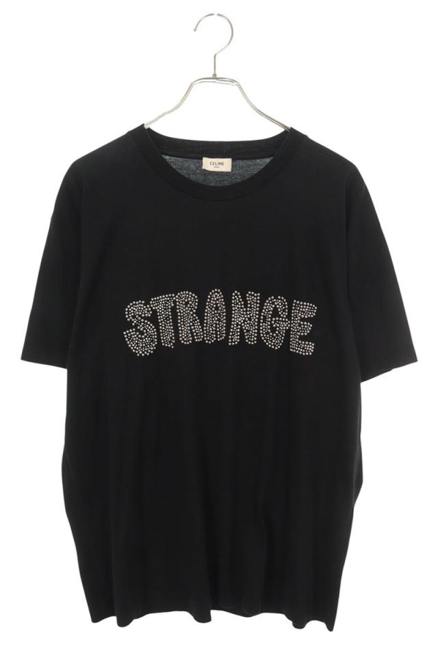 セリーヌ サイズ:L  2X854501F STRANGEスタッズロゴTシャツ 中古 OM10