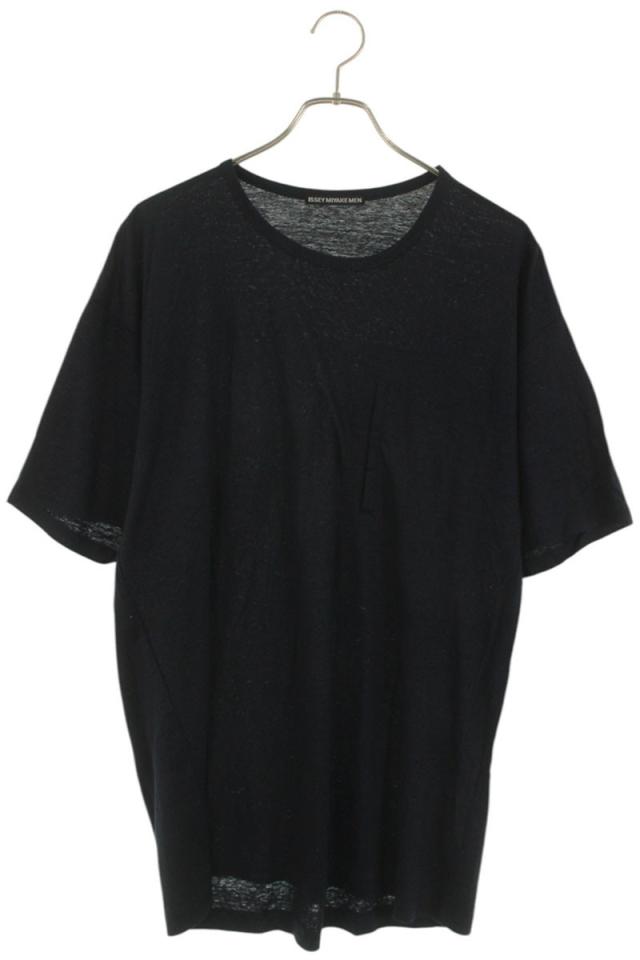 イッセイミヤケメン サイズ:4  ME91JK136 リネンクルーネックTシャツ 中古 BS99