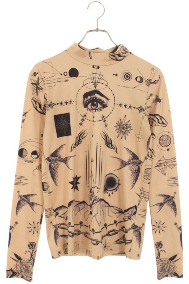 サカイ  ジャンポールゴルチエ サイズ:3  21AW  21-0248S タトゥープリントセカンドスキン長袖カットソー 中古 SB01