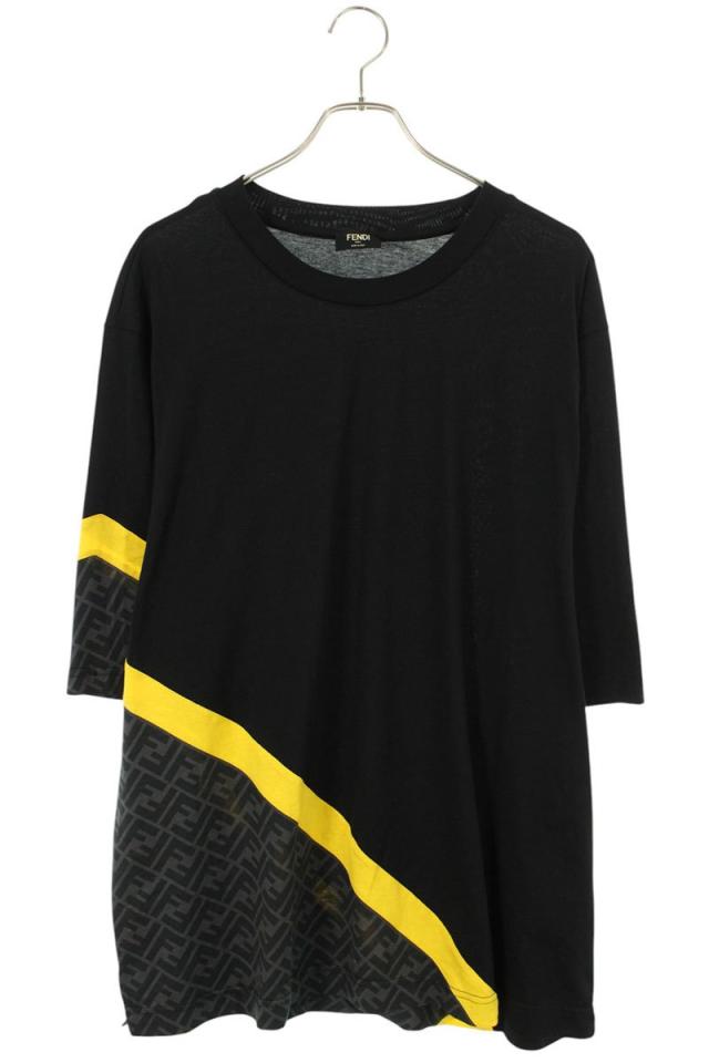 フェンディ サイズ:XXL  23SS  FAF682 AN68 ズッカ切替Tシャツ 中古 BS99