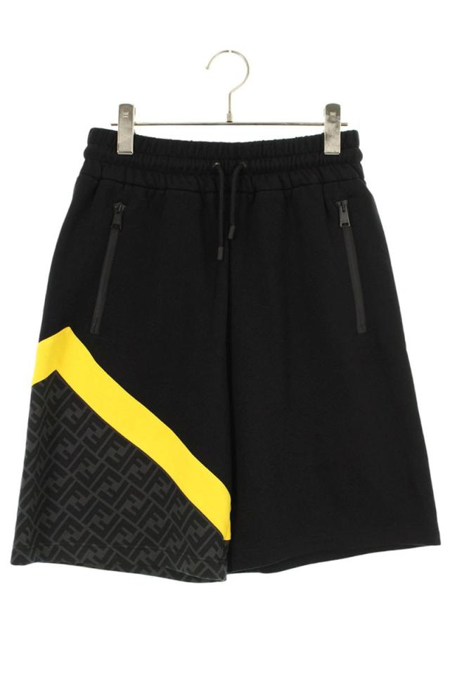 フェンディ サイズ:XS  FAB656 AN67 ズッカ柄切替スウェットハーフパンツ 中古 BS99