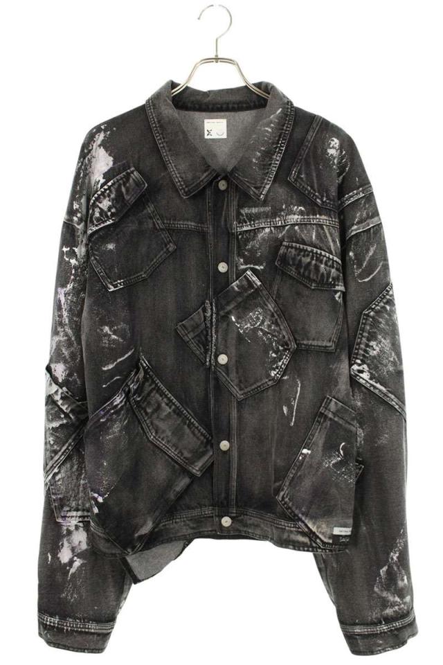 エモーショナルワールド サイズ:2  25SS  Wild Patched-Pocket Denim Jacket カーゴポケットデニムジャケット 中古 BS99