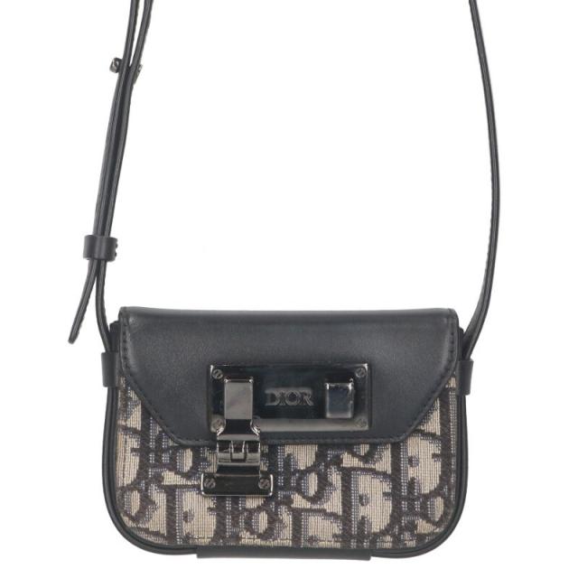 ディオール   2LXCA344UCT オブリークレザーショルダーバッグ 中古 OM10