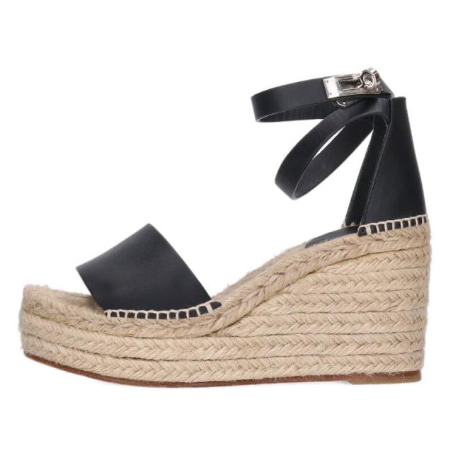 エルメス サイズ:37  ティポリ エスパドリーユ レザーストラップサンダル 中古 BS99