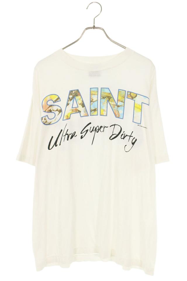 セントマイケル サイズ:L  SM-HR8-0000-025 SUPER DIRTYプリントTシャツ 中古 SB01