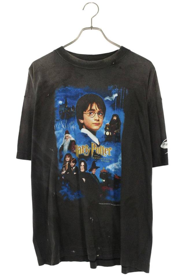セントマイケル サイズ:L  25AW  SM-HR1-0000-C45 ムービープリントTシャツ 中古 SB01