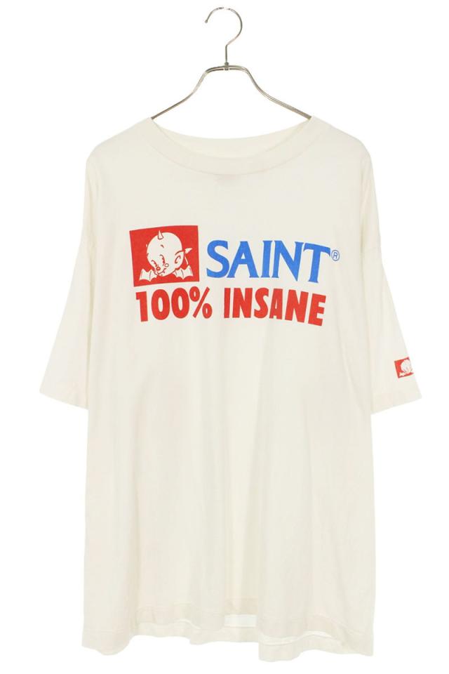 セントマイケル サイズ:XL  SM-HR8-0000-026 INSANEプリントTシャツ 中古 OM10