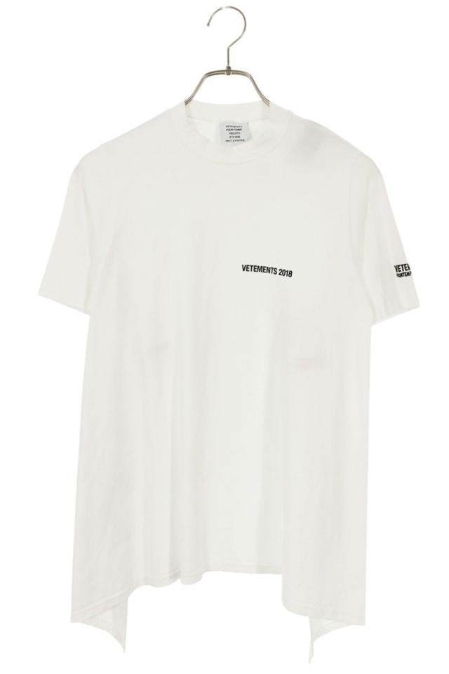ヴェトモン サイズ:S  18SS  WSS18TR2 カットデザインプリントTシャツ 中古 BS99