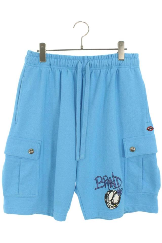 クロムハーツ サイズ:L BRAINPPO BRAIN NEW HALF PANTS MATTY BOYブレインニュープリントハーフパンツ 中古 SJ02