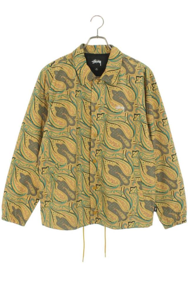 ステューシー サイズ:M ペイズリーコーチジャケットブルゾン 中古 BS55