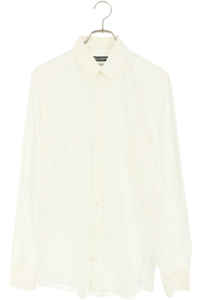 ドルチェアンドガッバーナ サイズ:39  G5EJ0T FJ5GI ロゴ刺繍長袖シャツ 中古 BS99