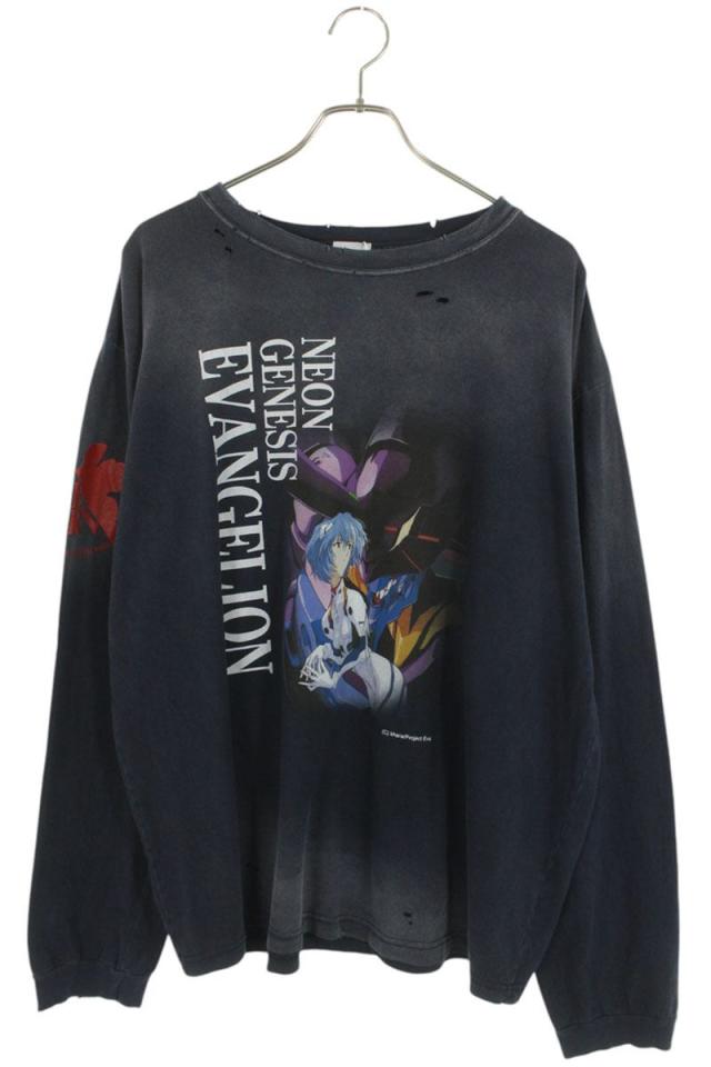 プロトコル インデックス ラヂオエヴァ サイズ:1 25AW PG25EVMT04 アニメーションプリントヴィンテージ加工長袖カットソー 中古 SB01