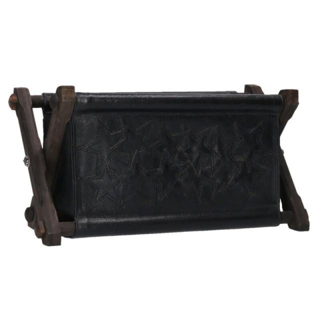 クロムハーツ   REMOTE CONTROLLER RACK リモコンラック セメタリースターパッチエボニーレッグレザーリモコンラック 中古 SJ02