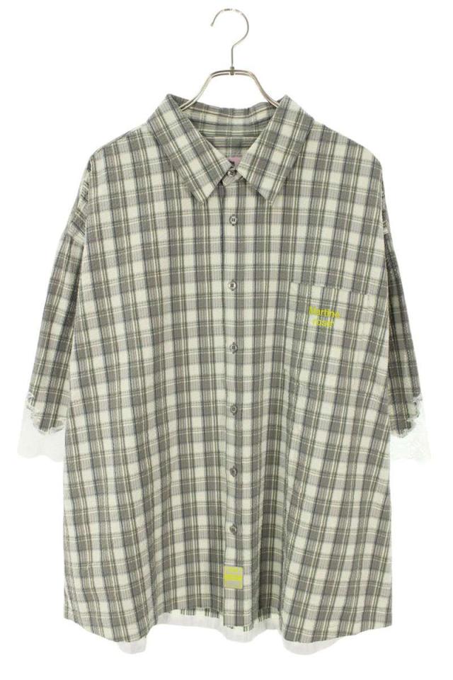 マーティンローズ サイズ:XL レースチェック半袖シャツ 中古 BS99