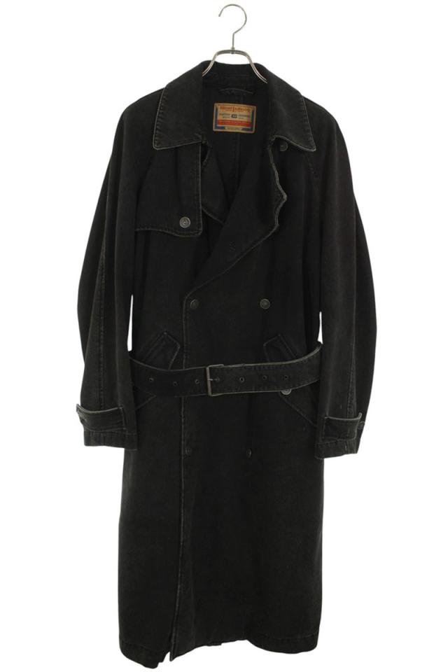 ディーゼル サイズ:M  A03873 ベルト付きデニムトレンチロングコート 中古 BS99