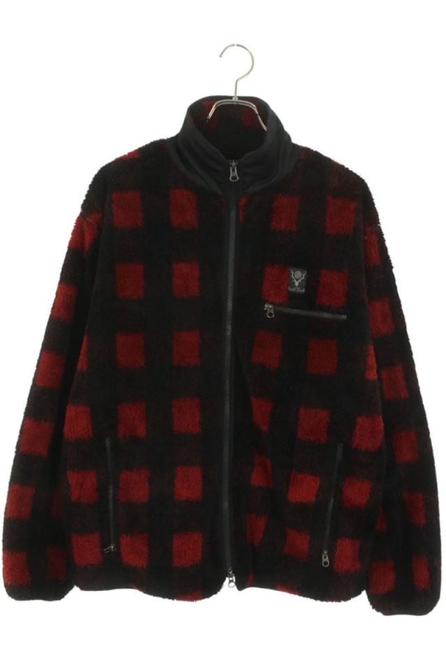 サウス2ウェスト8 サイズ:S  J0777 チェック柄フリースブルゾン 中古 BS99