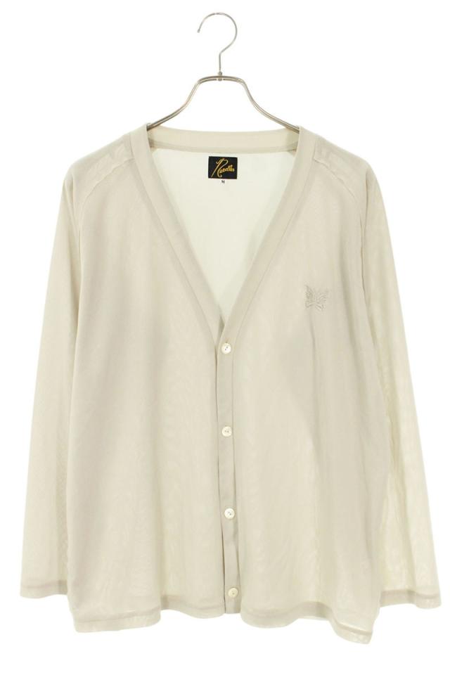 ニードルス サイズ:M  KP243 パピヨン刺繍シースルーカーディガン 中古 BS99