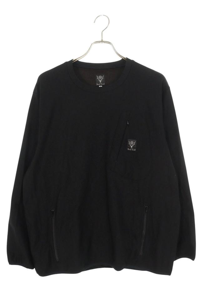 サウス2ウェスト8 サイズ:M  PU531 ポケットデザインクルーネック長袖カットソー 中古 BS99