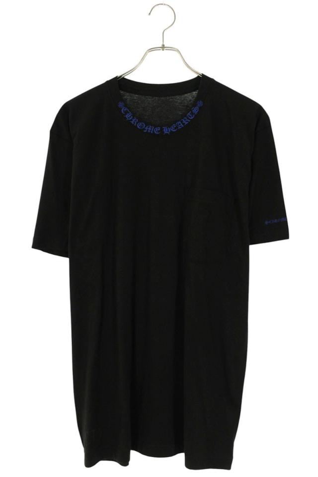 クロムハーツ サイズ:L  CH T-SHRT 1 ネックロゴTシャツ 中古 SJ02