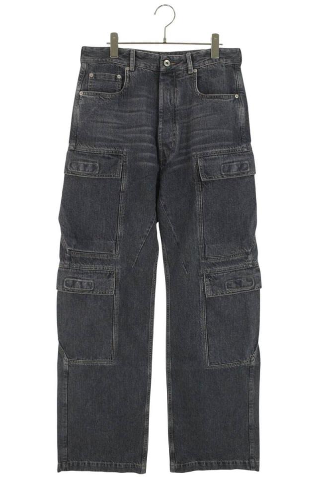 ダークシャドウ サイズ:30インチ  DU02E7361-DGY DOUBLE CARGO JEANS ウォッシュドグレーダブルカーゴデニムパンツ 中古 OM10