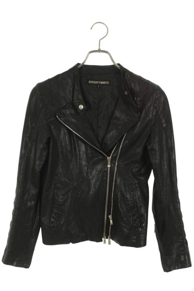 5351プールフェム サイズ:2 ダブルレザージャケット 中古 BS99