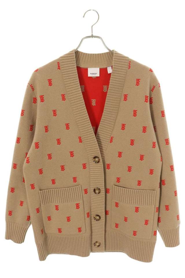 バーバリー サイズ:S  8021032 TB総柄カーディガン 中古 SB01