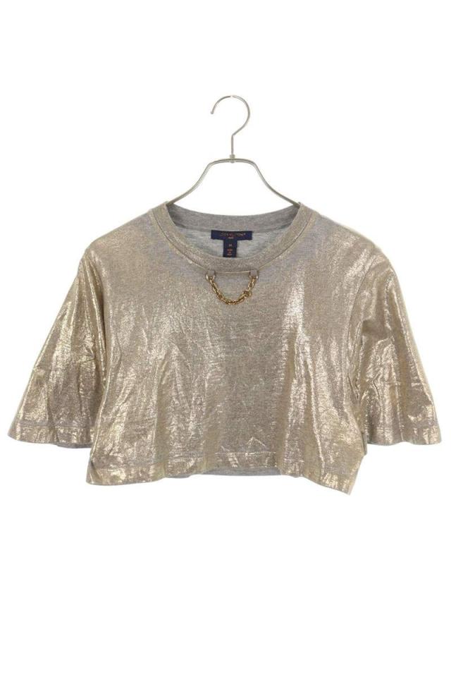 ルイヴィトン サイズ:M  23SS  RW231W PR6 FOTS21 チェーン付きクロップドTシャツ 中古 BS99